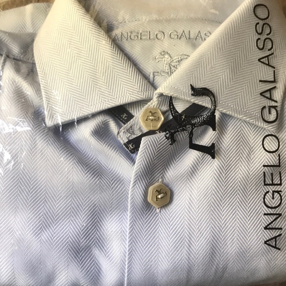 Angelo Galasso | Shirts | Angelo Galasso Mens Dress Shirt | Poshmark